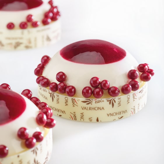 VALRHONA Raspberry Inspiration Fruit Chocolate Couverture, Vibrant ...